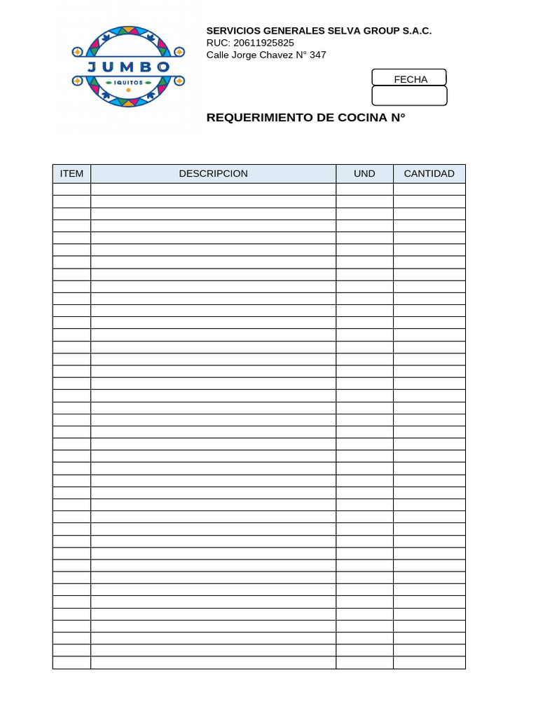 FORMATO DE REQUERIMIENTO | PDF