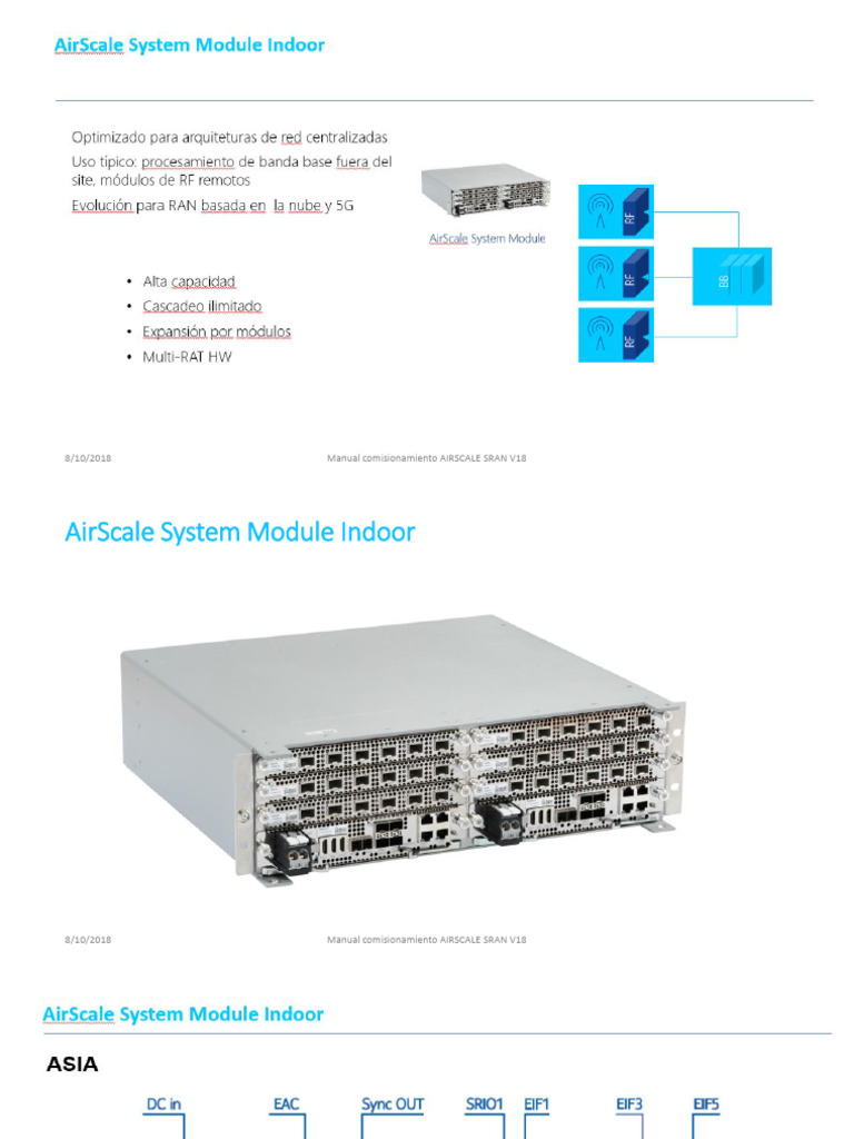RESUMEN Comisionamiento AirScale | PDF