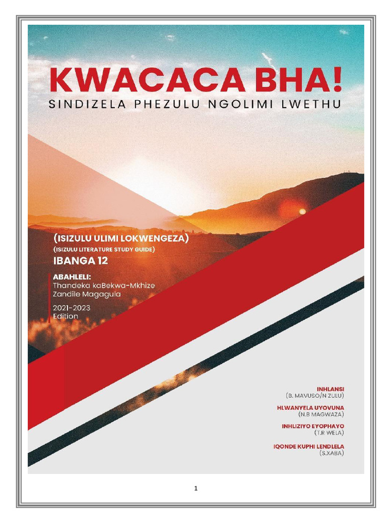 IsiZulu Study Guide 2023 | PDF