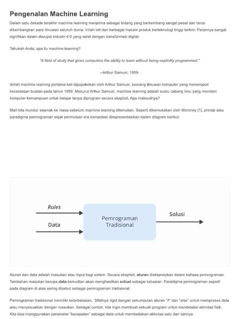 01-Pengenalan Machine Learning | PDF