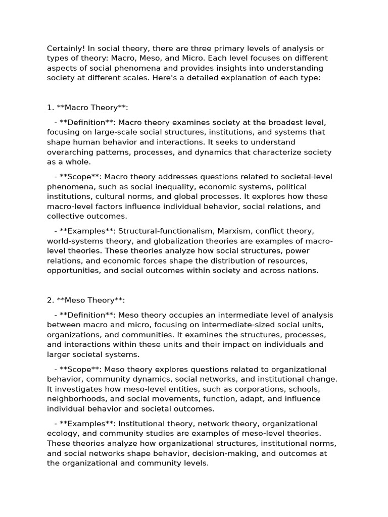 types of theory | PDF