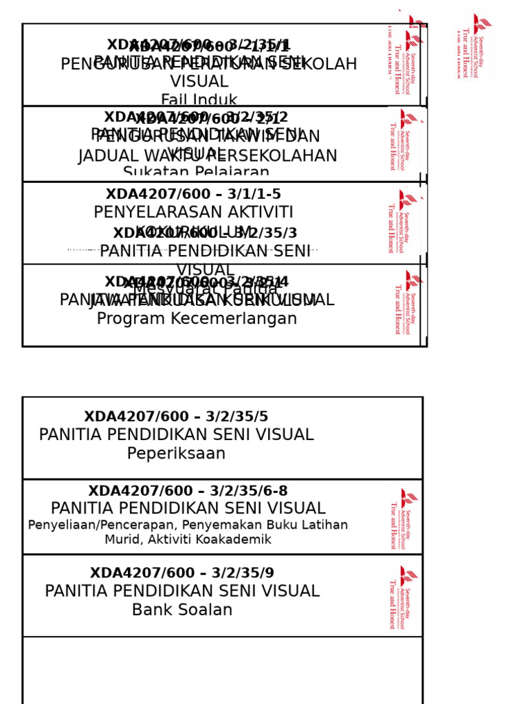 Tulang Fail Panitia | PDF