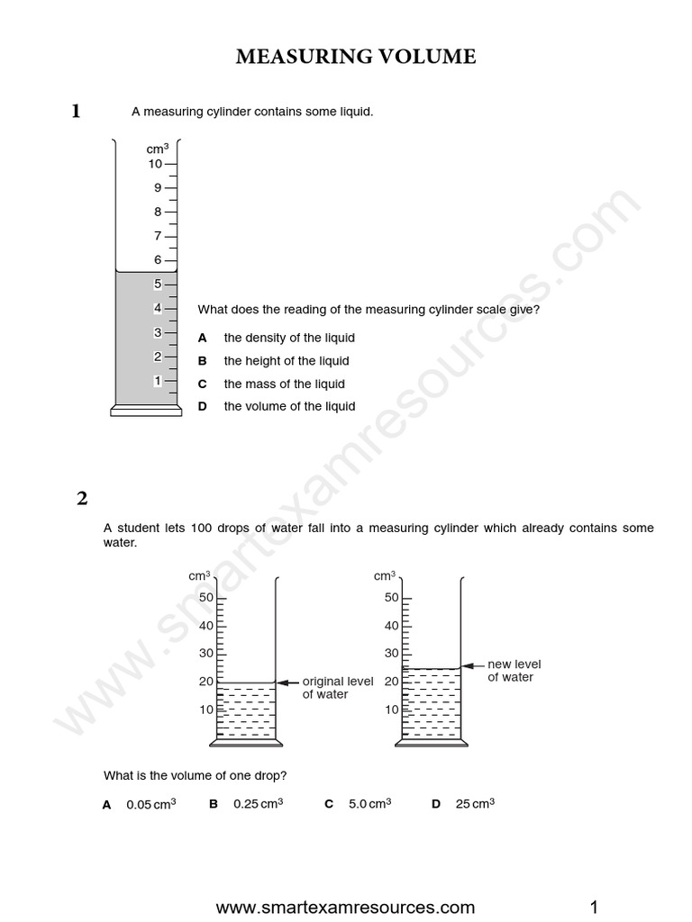 1.4.2 Measuring Volume Set 2 QP | PDF