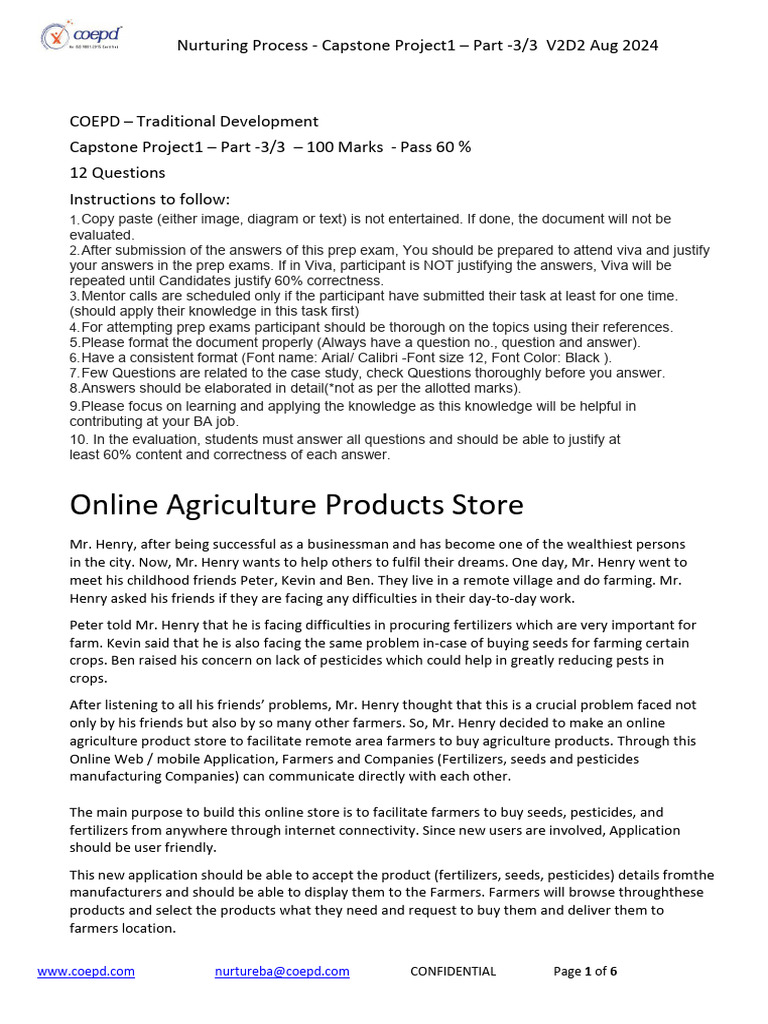 Capstone Prep 1 Part 3 | PDF