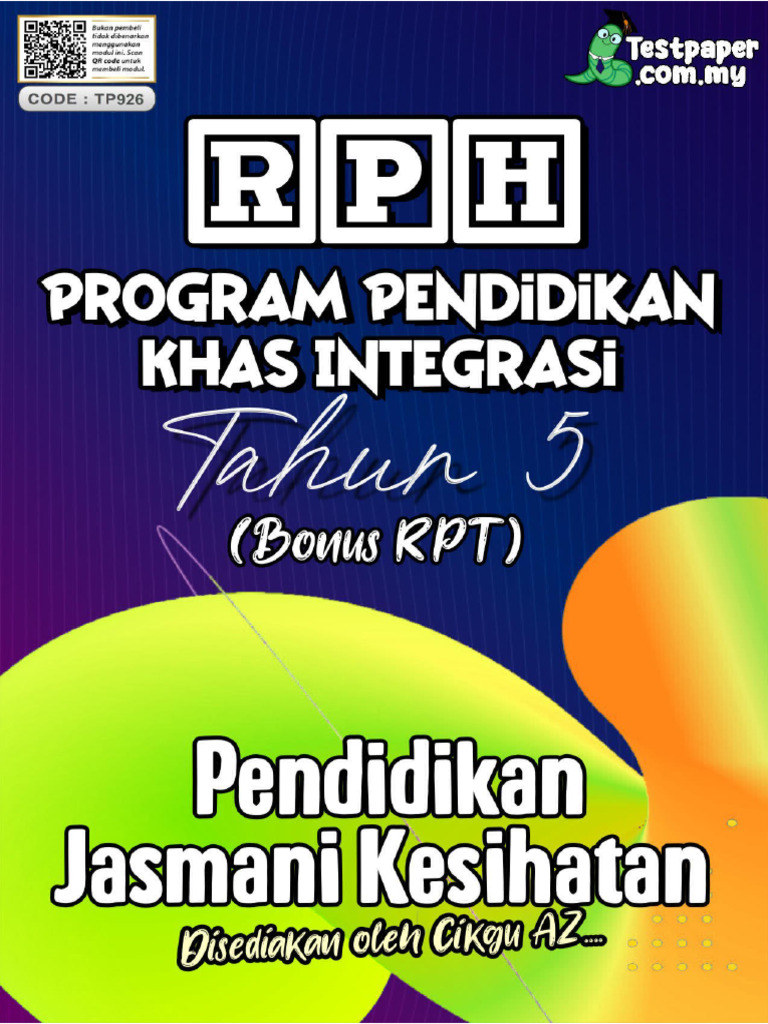 RPH PJK Tahun 5 Unit 13 Keluarga Harmonis | PDF