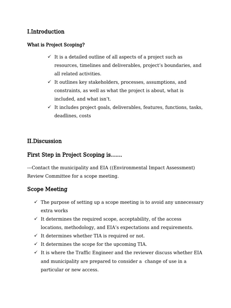 Project Scoping by HMG | PDF | Environmental Impact Assessment | Business