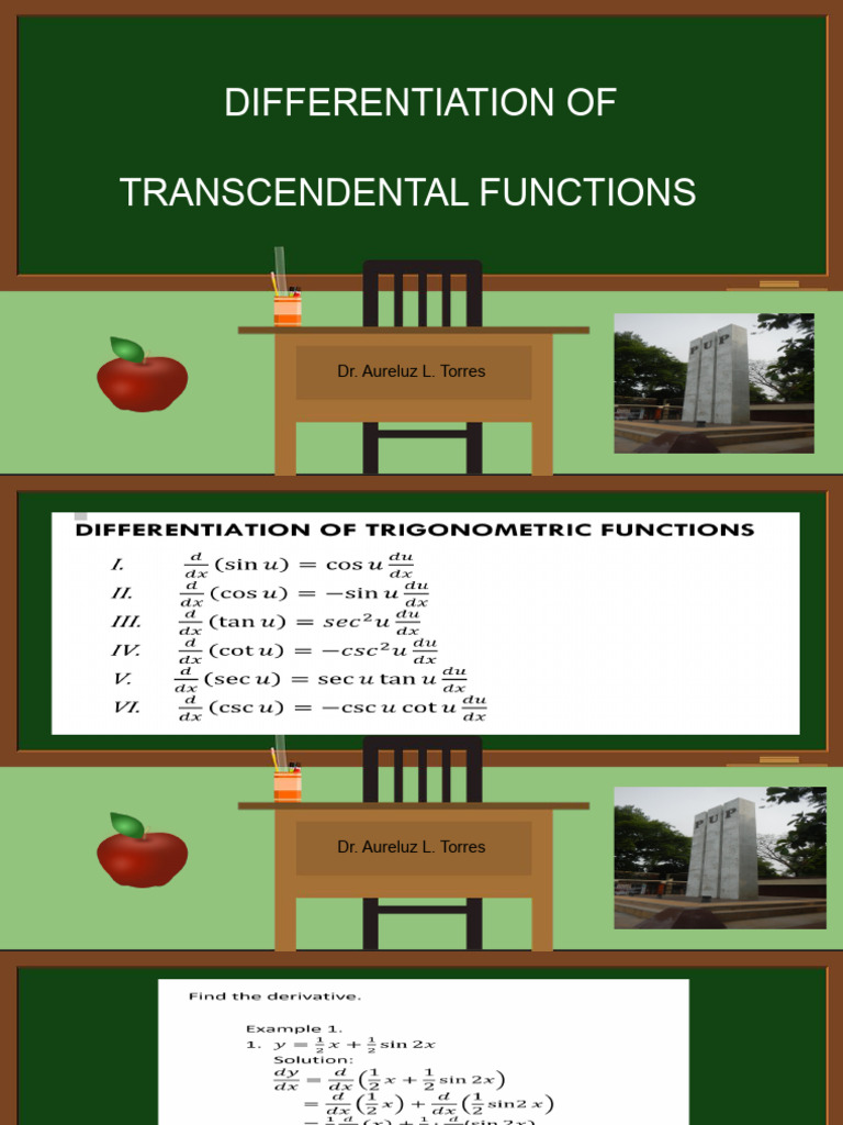 DC - Lesson 8 - Transcendental Functions | PDF