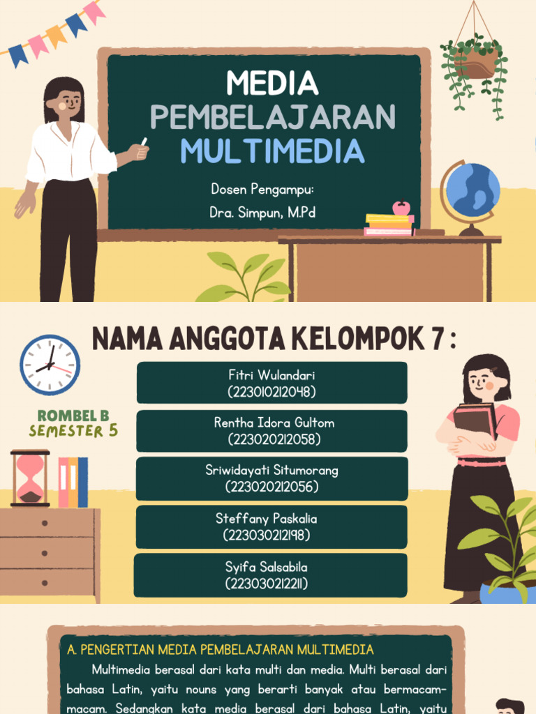 Ppt Kel. 7 - Media Pembelajaran Multimedia | PDF