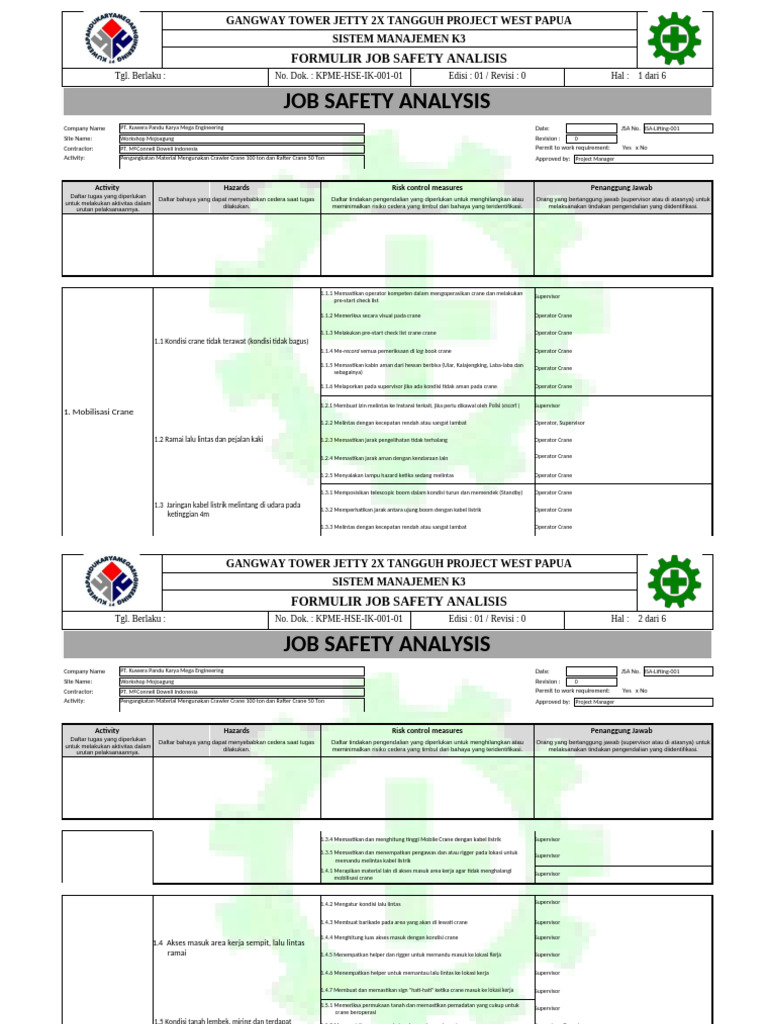 JSA LIFTING Crane | PDF