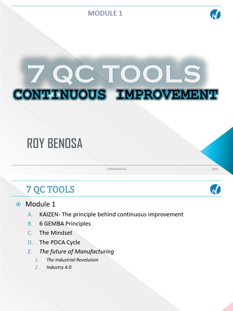 7QC Tools Training Module 1 - 2023 | PDF