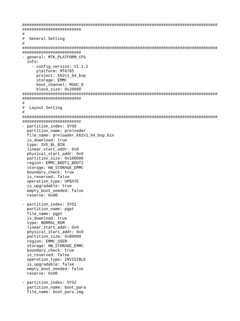 MT6765 Android Scatter | PDF