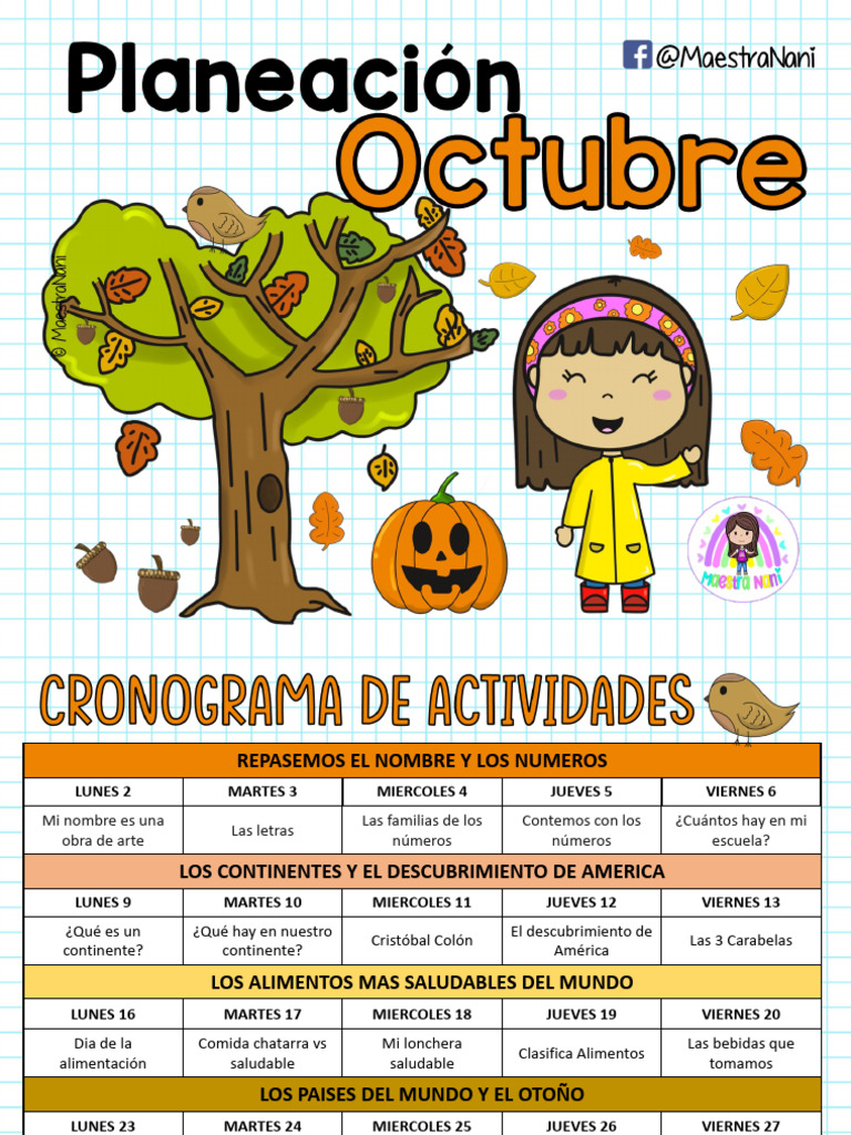 Proyectos Octubre 2023 Maestra Nani | PDF