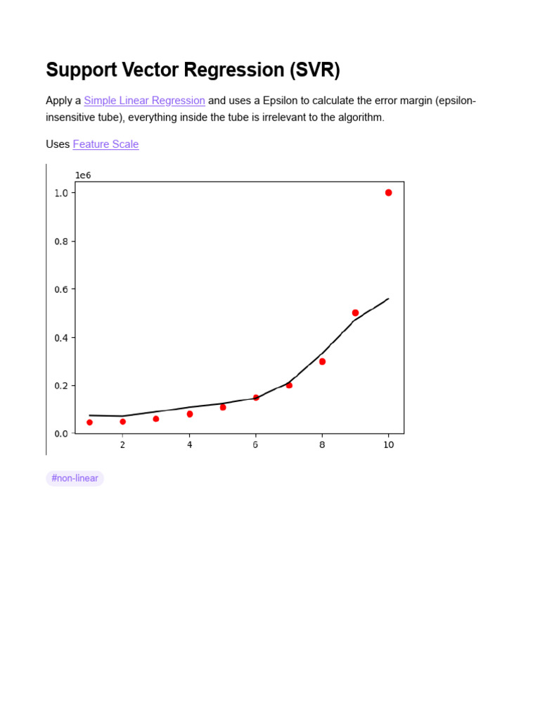 Support Vector Regression (SVR) | PDF