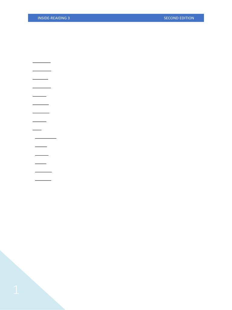 Inside-Reading 3 Vocabulary Words | PDF