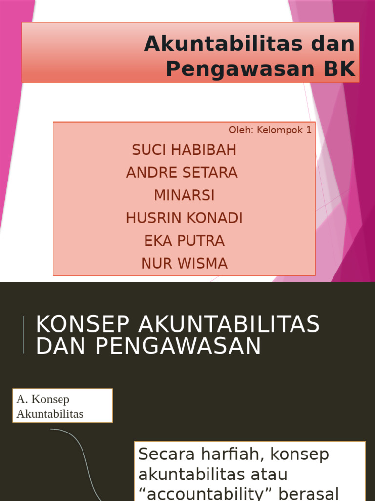 Akuntabilitas Dan Pengawasan BK | PDF