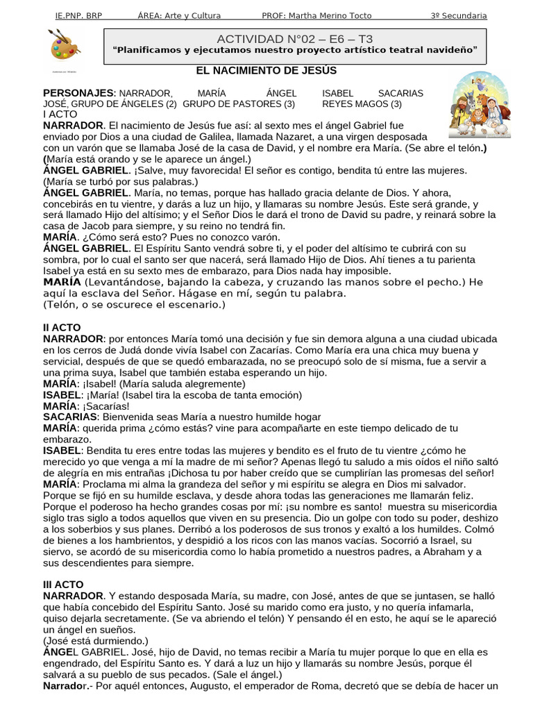 NACIMIENTO DE JESUS | PDF