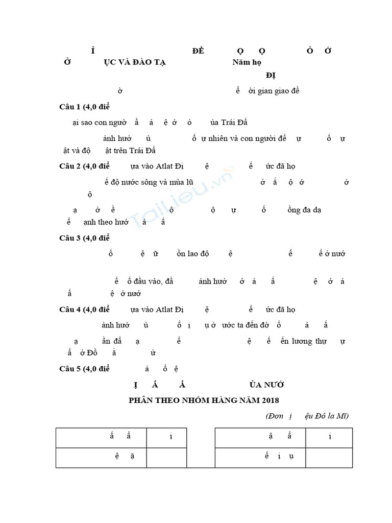 De Thi Hoc Sinh Gioi Mon Dia Li Lop 9 Cap Tinh Nam 2020 2021 So GD DT ...
