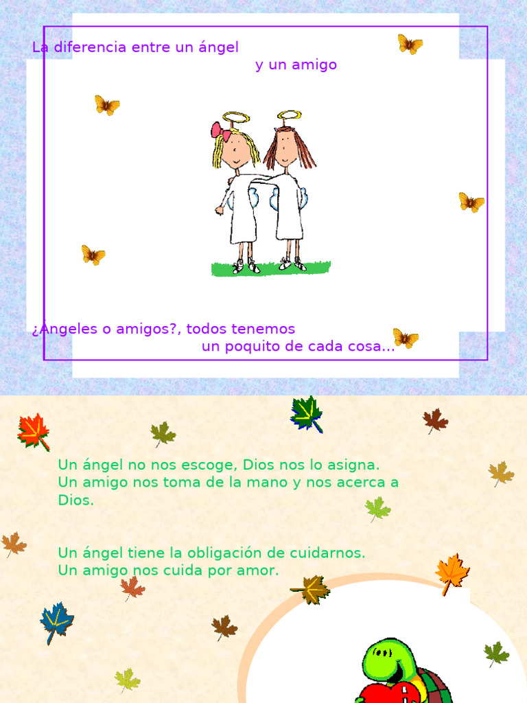 Diferencia Entre Un Angel y Un Amigo | PDF Diferencia Entre Un Angel y Un Amigo | PDF
