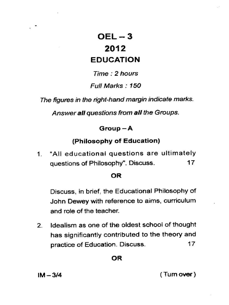 OPSC OES Education Model Paper | PDF