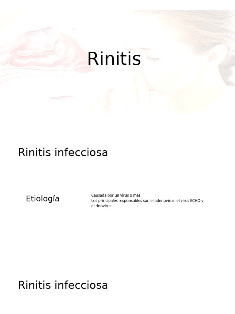 Rinitis y Faringitis | PDF