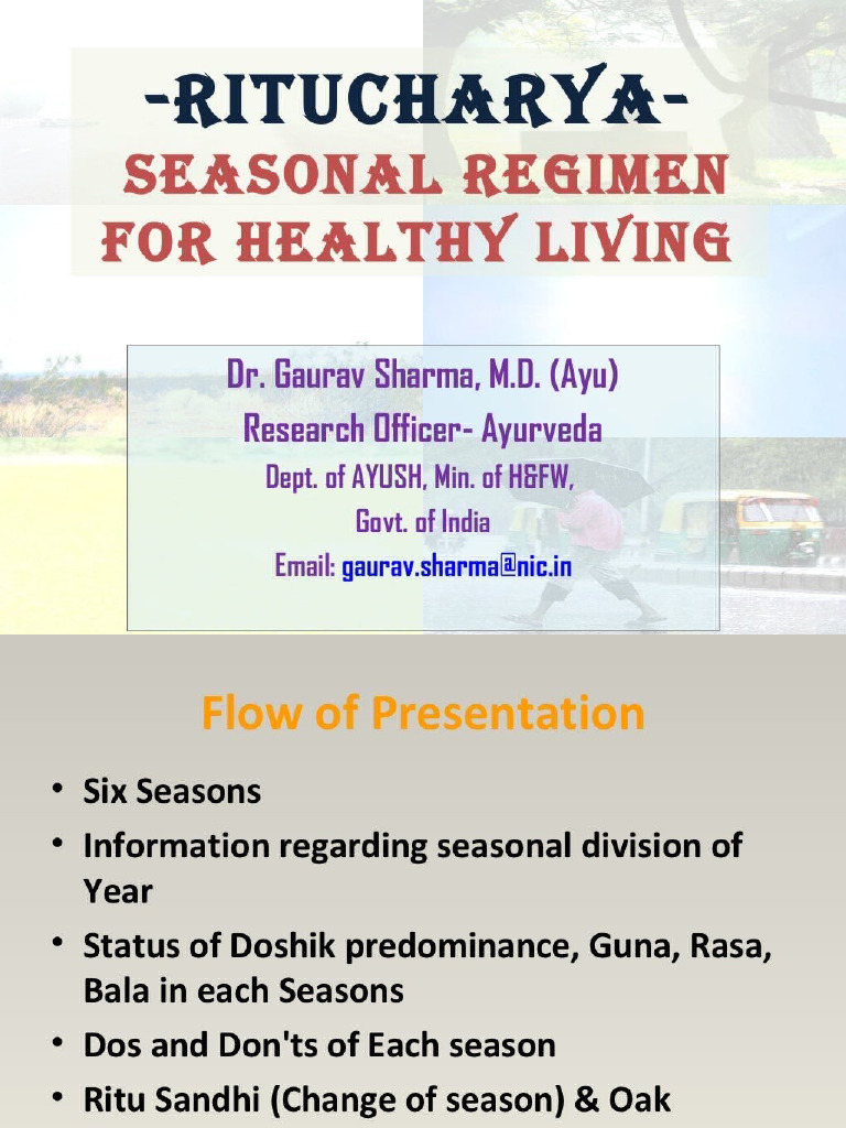 Ritucharya Final Presentation | PDF