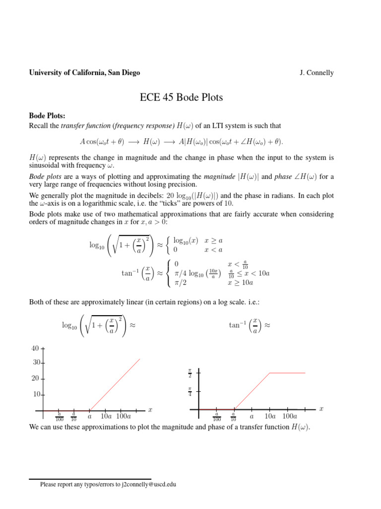 ECE45 BodePlots | PDF