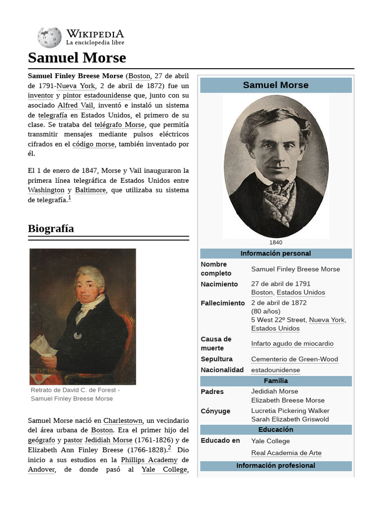 Samuel Morse | PDF