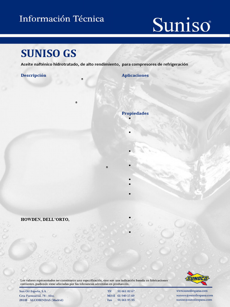 6.suniso Gama GS MO | PDF