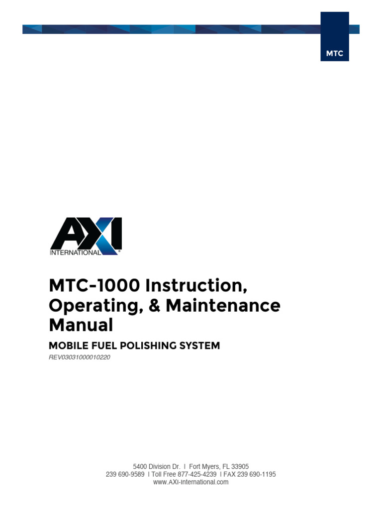 MTC-1000_Manual | PDF