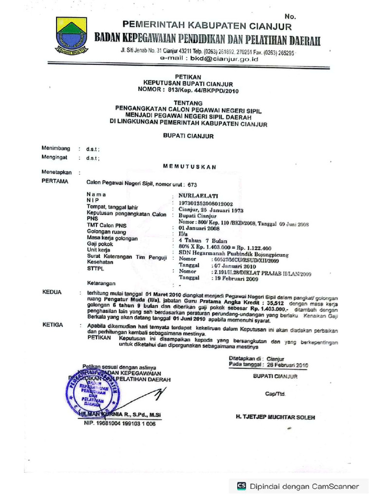 SK Bu Nurlaelati - page-SK Akhir Iyalah | PDF