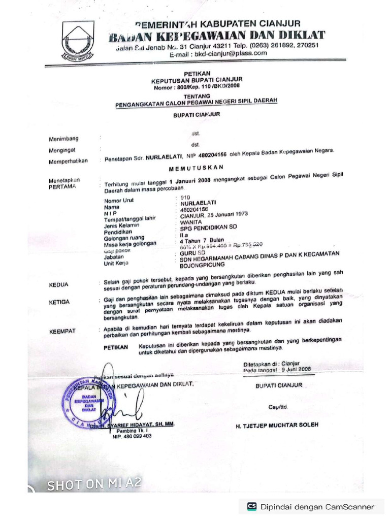 SK Bu Nurlaelati - SK 80 Oke | PDF