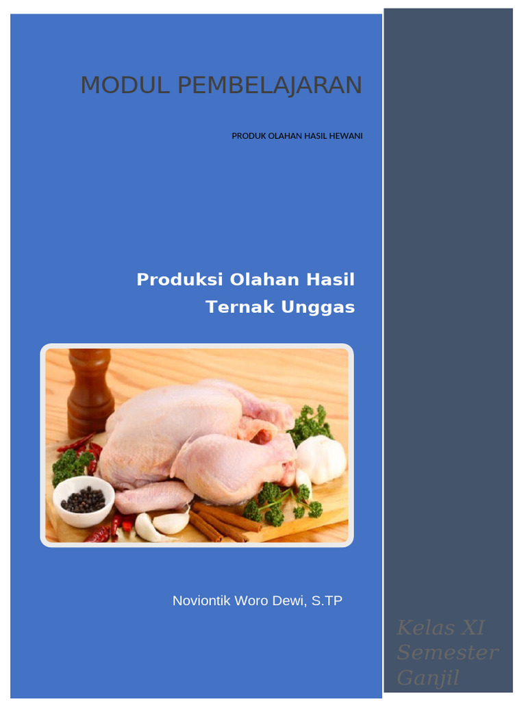 MODUL AJAR TERNAK UNGGAS (AYAM) | PDF