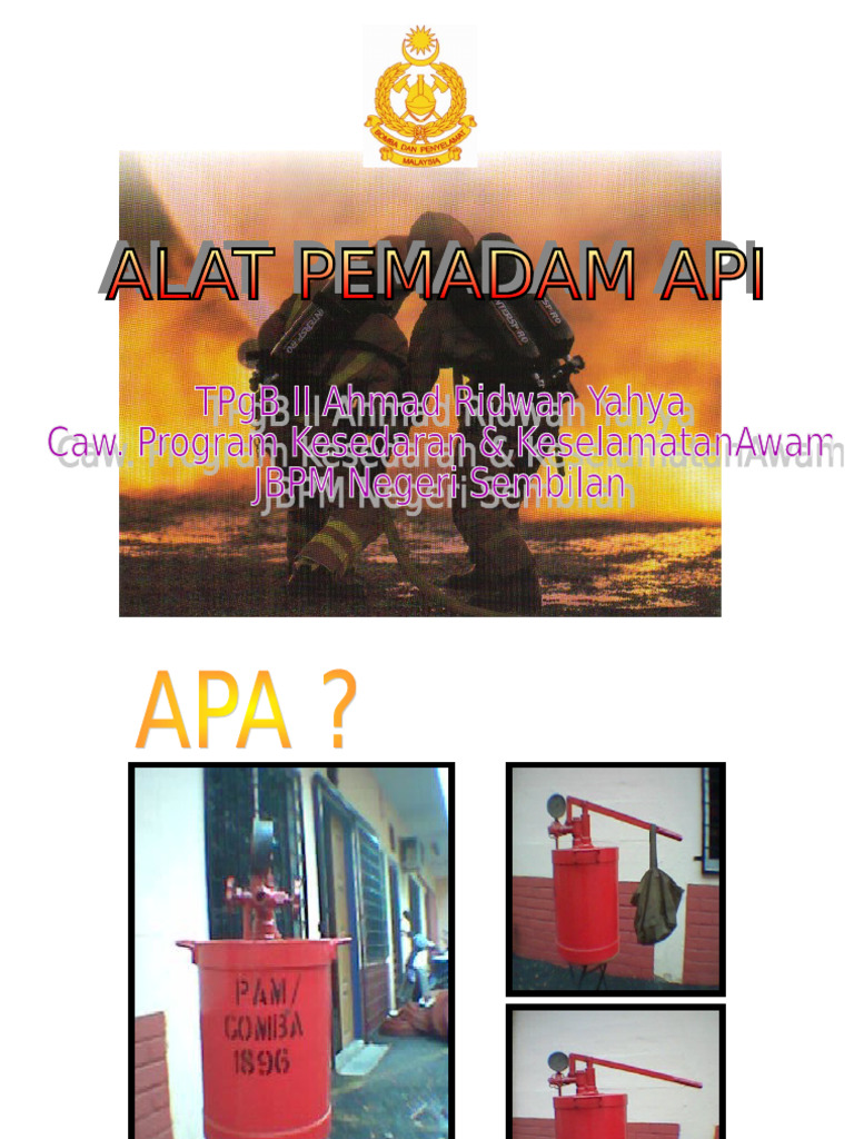 Alat Pemadam Api Mudah Alih | PDF