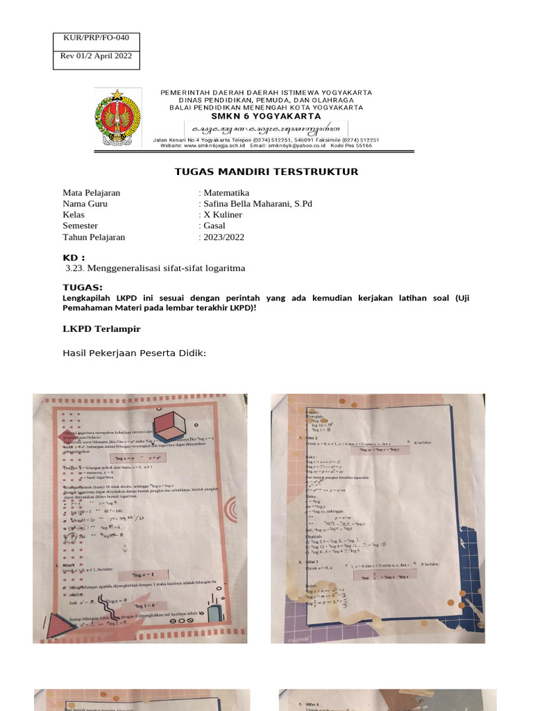 Tugas Mandiri Terstruktur | PDF