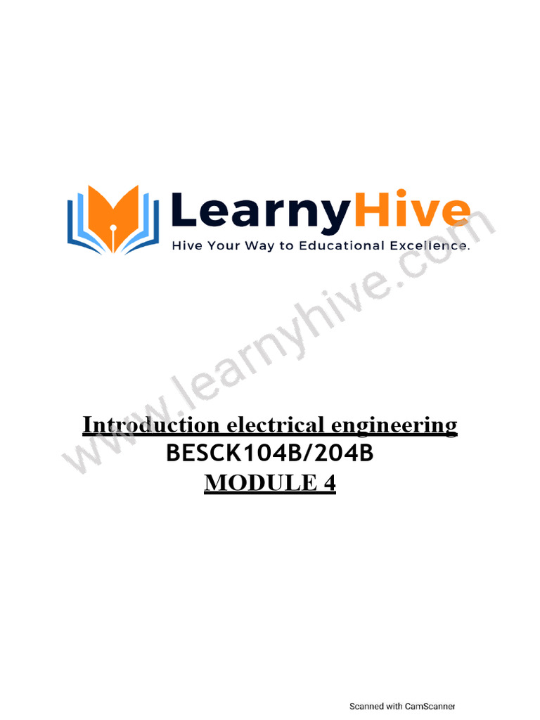 Introduction To Electrical Engineering Module4 1 | PDF