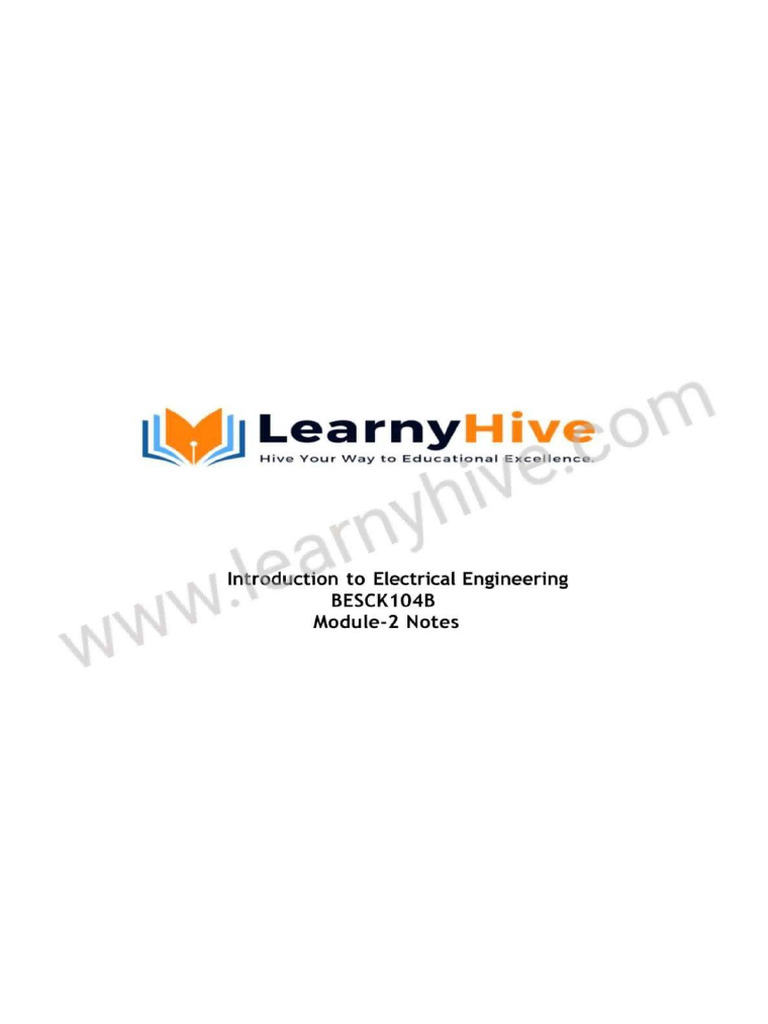 Introduction To Electrical Engineering Module 2 2 | PDF