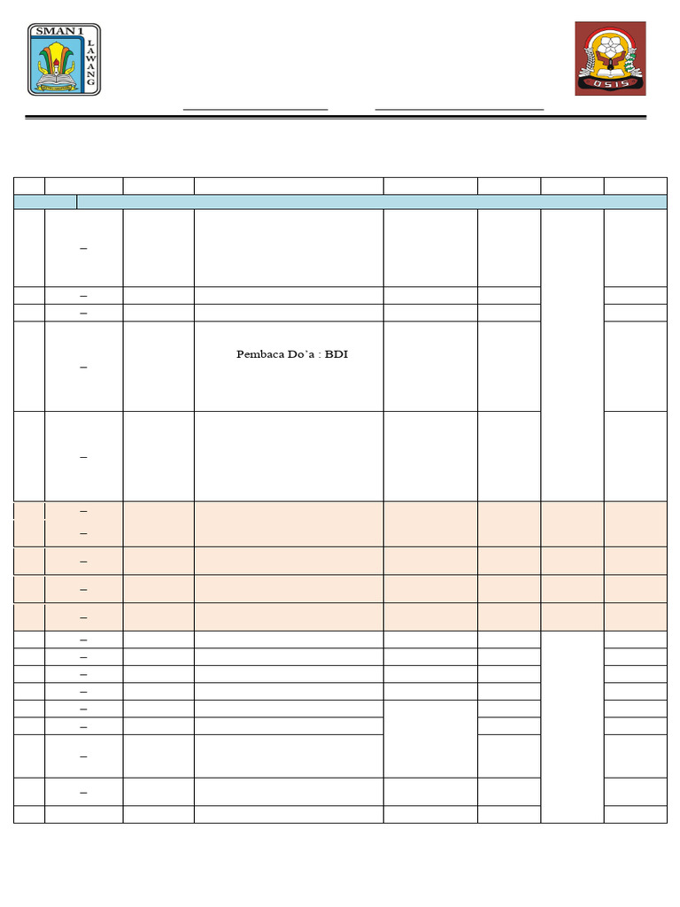 Rundown LDK Puncak 2024 Osis-Mpk | PDF