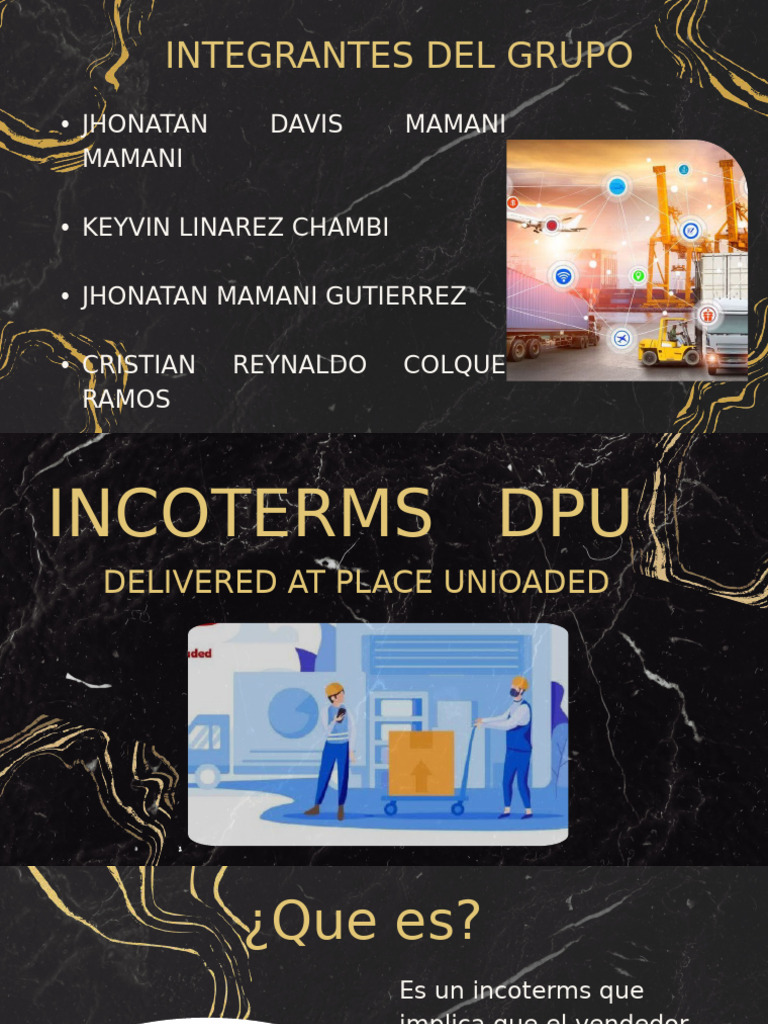 Incoterm Dpu | PDF