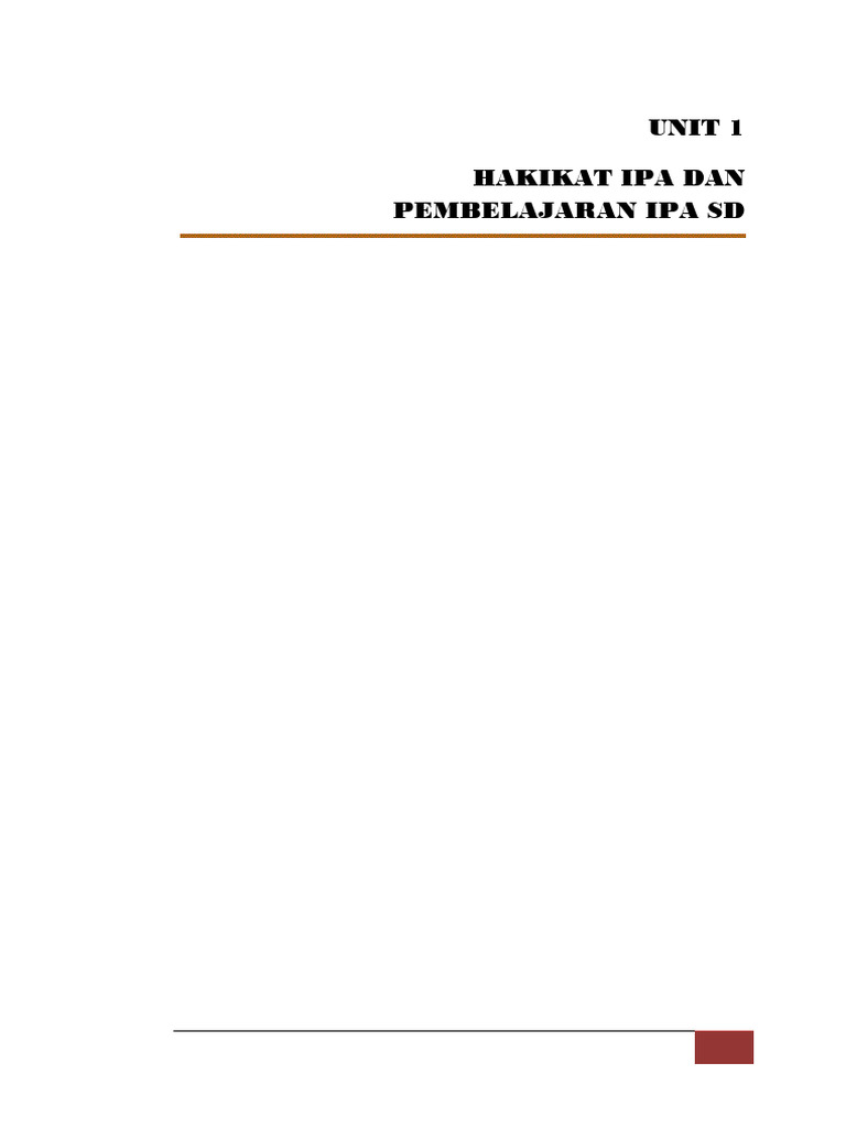 Hakikat Ipa-Modul 1 | PDF
