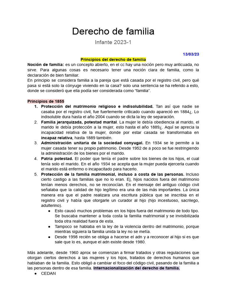 Derecho de Familia | PDF