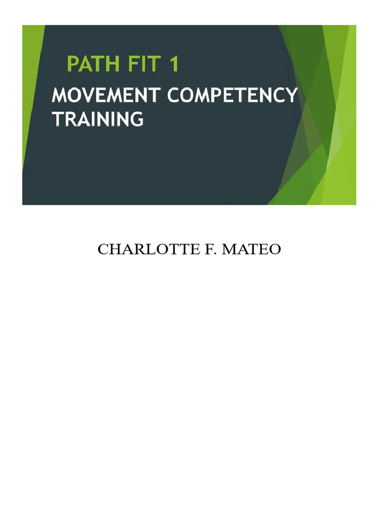 Path Fit 1 Module | PDF