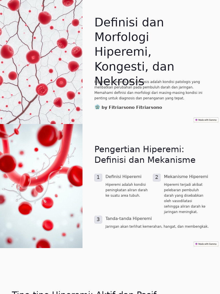 D Dan E. Definisi Dan Morfologi Hiperemi Kongesti Dan Nekrosis | PDF