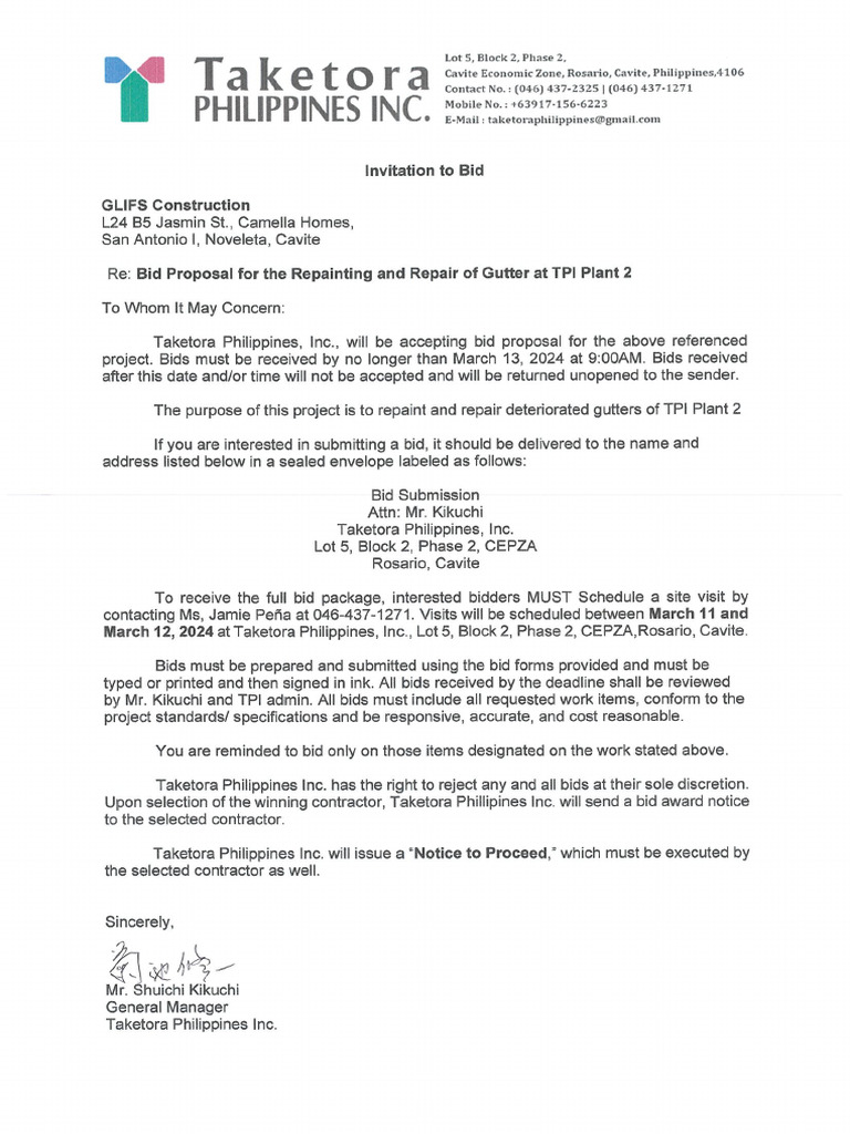 00B ITB Repair of Gutter | PDF