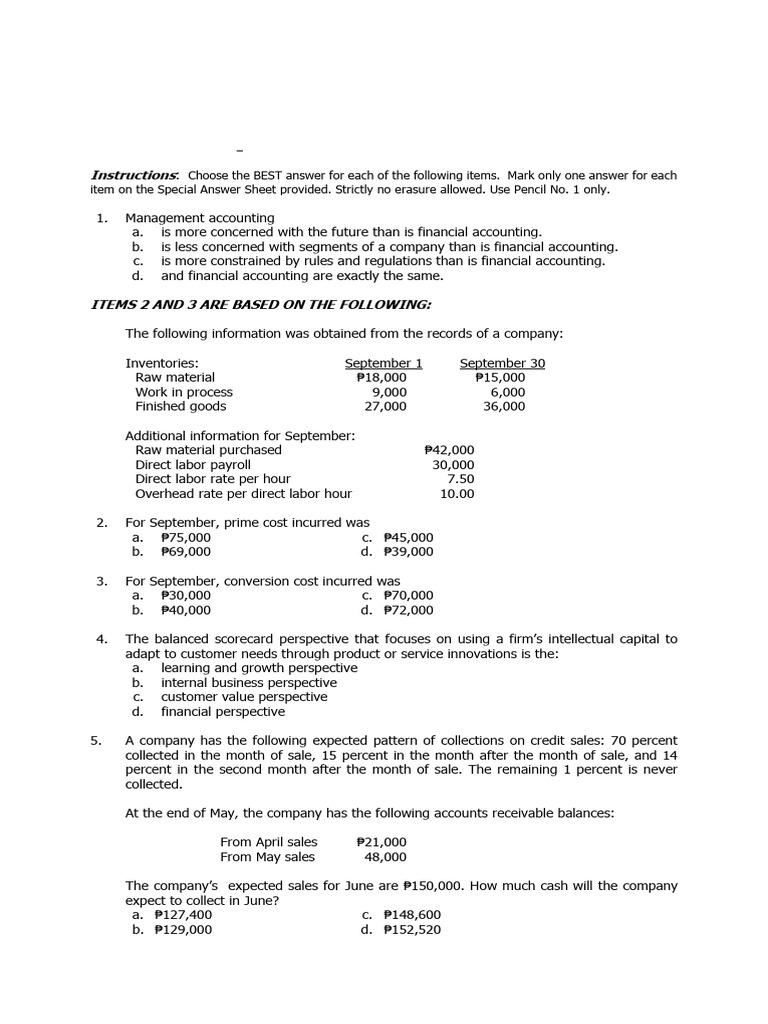 MAS Final Preboard B96 | PDF