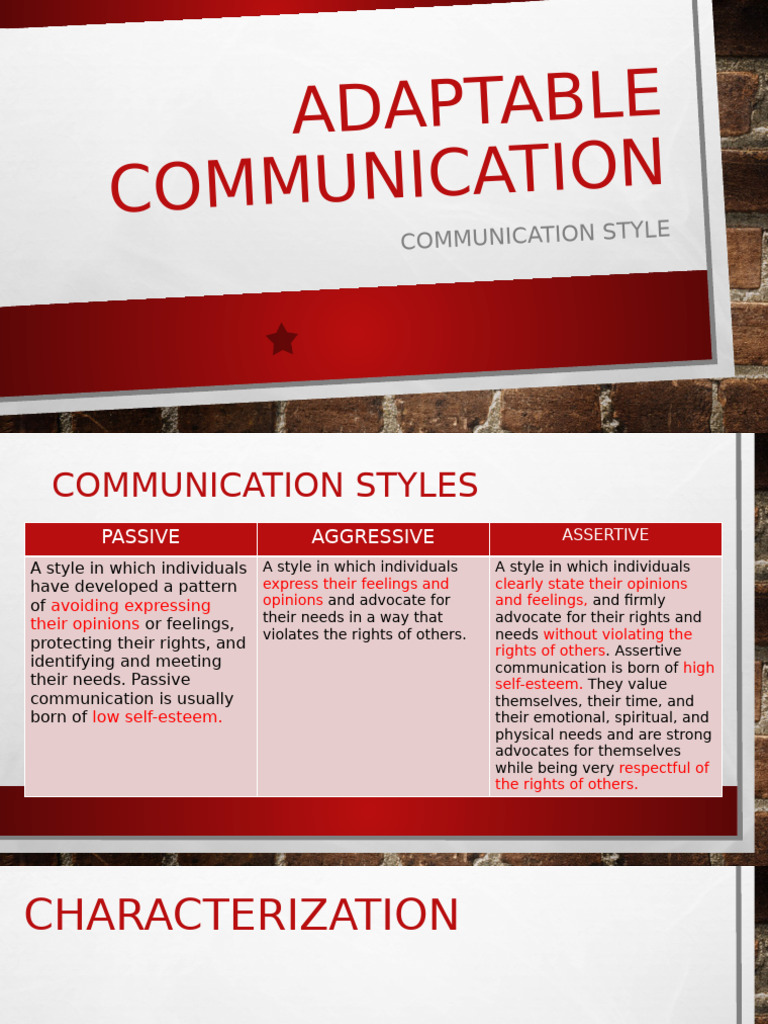 Adaptable Communication | PDF