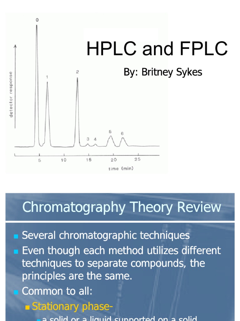 Hplc And Fplc 2 Pdf High Performance Liquid Chromatography