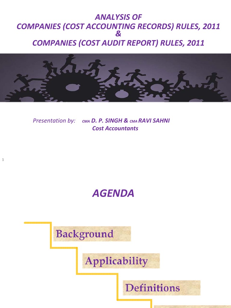 Analysis of Companies (Cost Accounting Records) Rules, 2011 & Companies ...