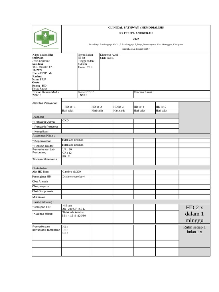 Clinical Pathway Word | PDF