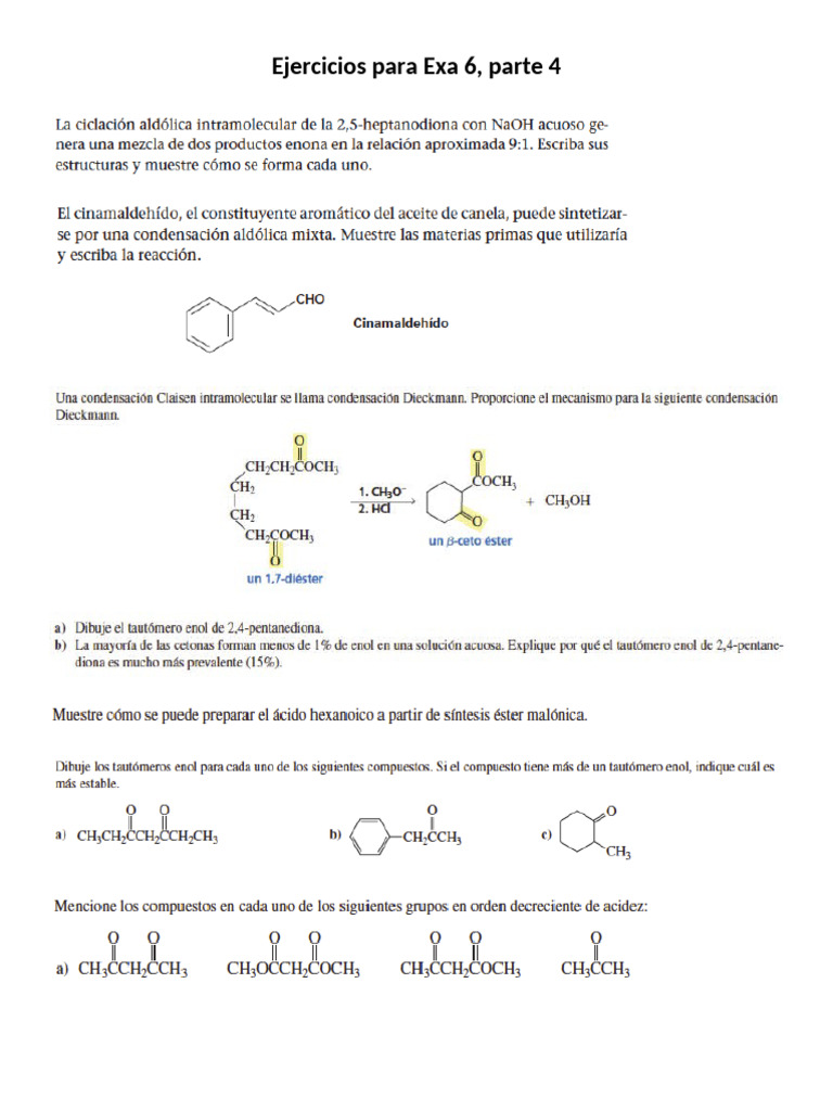 Ejercicios para Exa 6 part4 | PDF