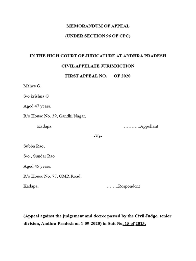DPC- 9 CIVIL APPEAL | PDF